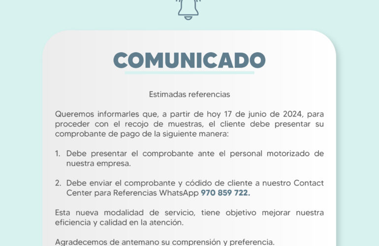 Comunicados - Suiza Lab